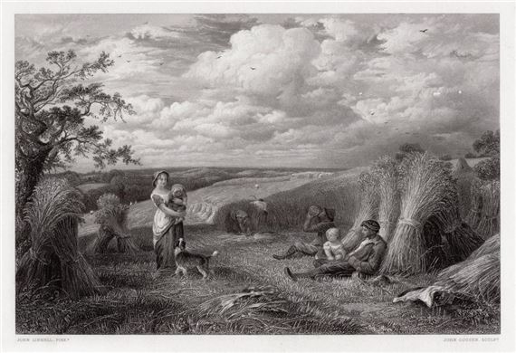 John Linnell the Elder | John Linnell Mountain Shepherds 1872 Engraving ...