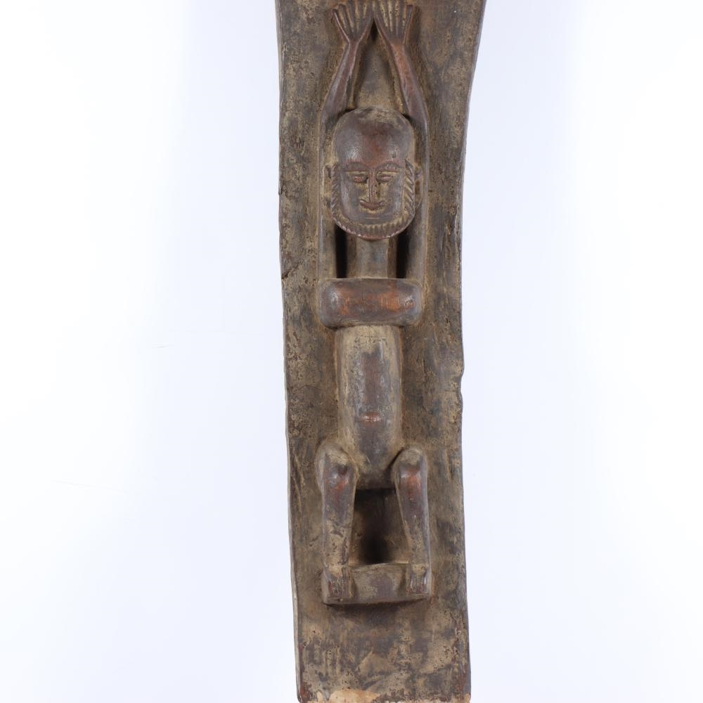 African School | African carved wood Dogon Toguna tribal post with ...