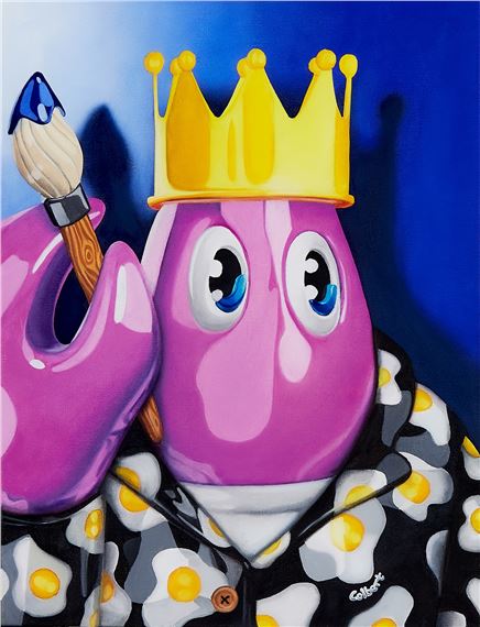 Philip Colbert | Lobster Self Portrait (Blue) (2021) | MutualArt