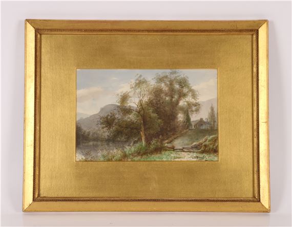 James William Stamper | highland view with cottage | MutualArt