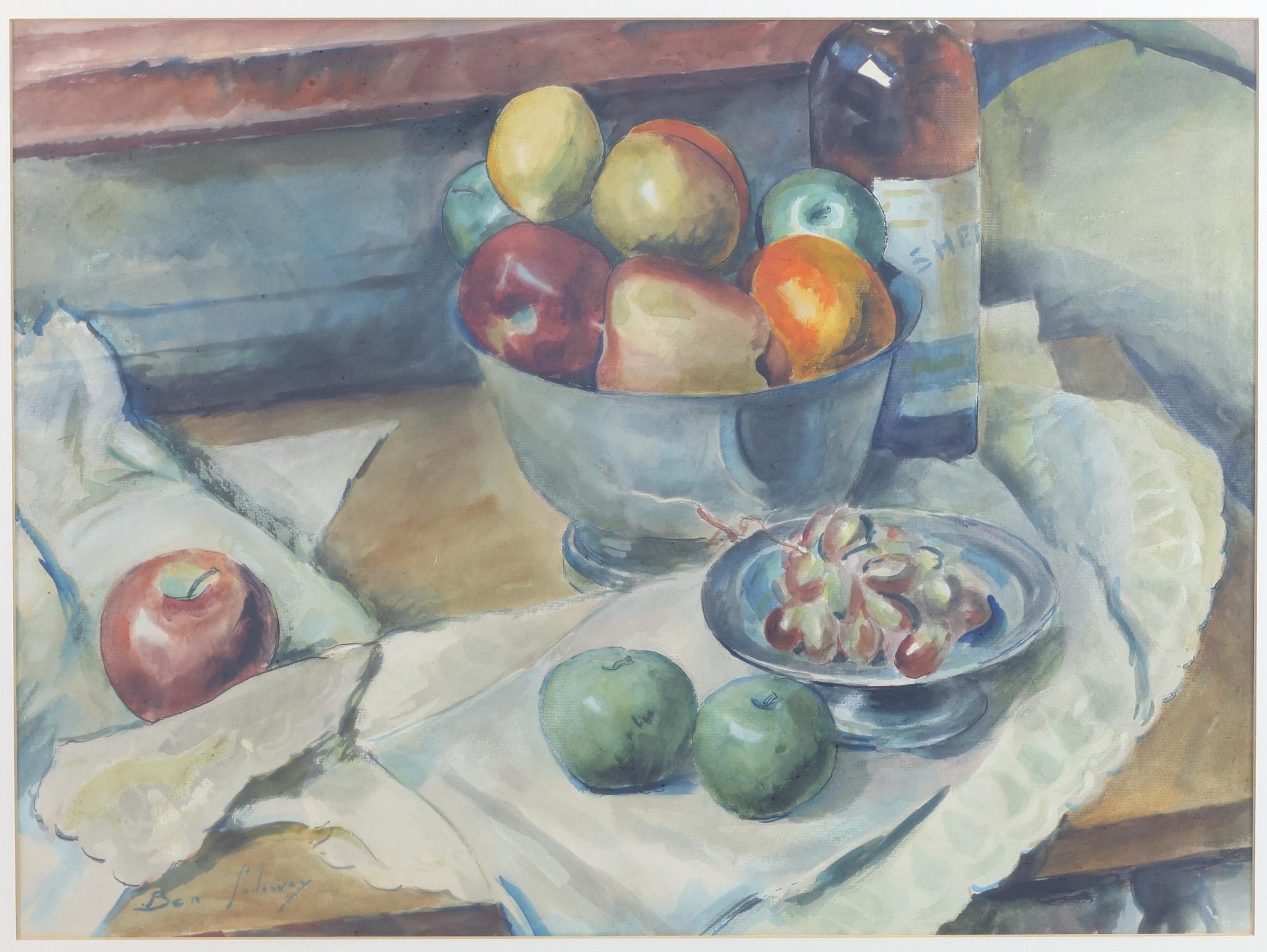 Ben Solowey | SLL, Table top still life with fruit | MutualArt