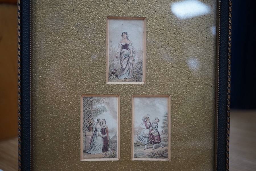 George Baxter | set of seven miniature colour prints to include ...