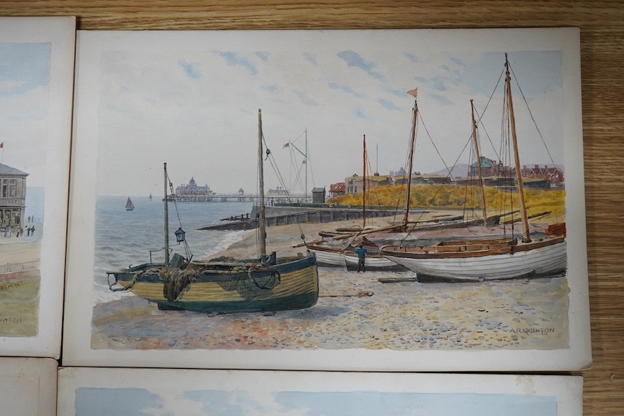 Alfred Robert Quinton | four original watercolours for postcards ...