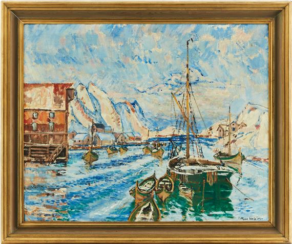 Rikard Lindström | Landskap från Lofoten | MutualArt