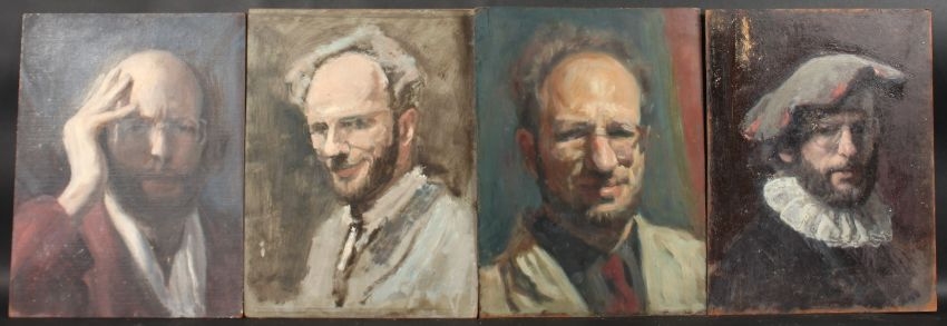 George Weissbort | Four various self portraits, head and shoulders ...