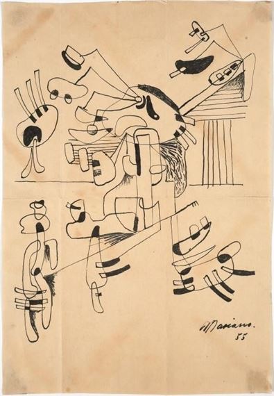 Mariano Rodriguez | Mariano Rodriguez (Cuba), Ink on Paper 1955 (20th ...