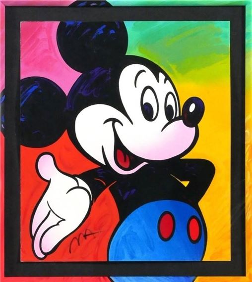 Peter Max | b. 1937). Mickey Mouse (Circa 1995) | MutualArt