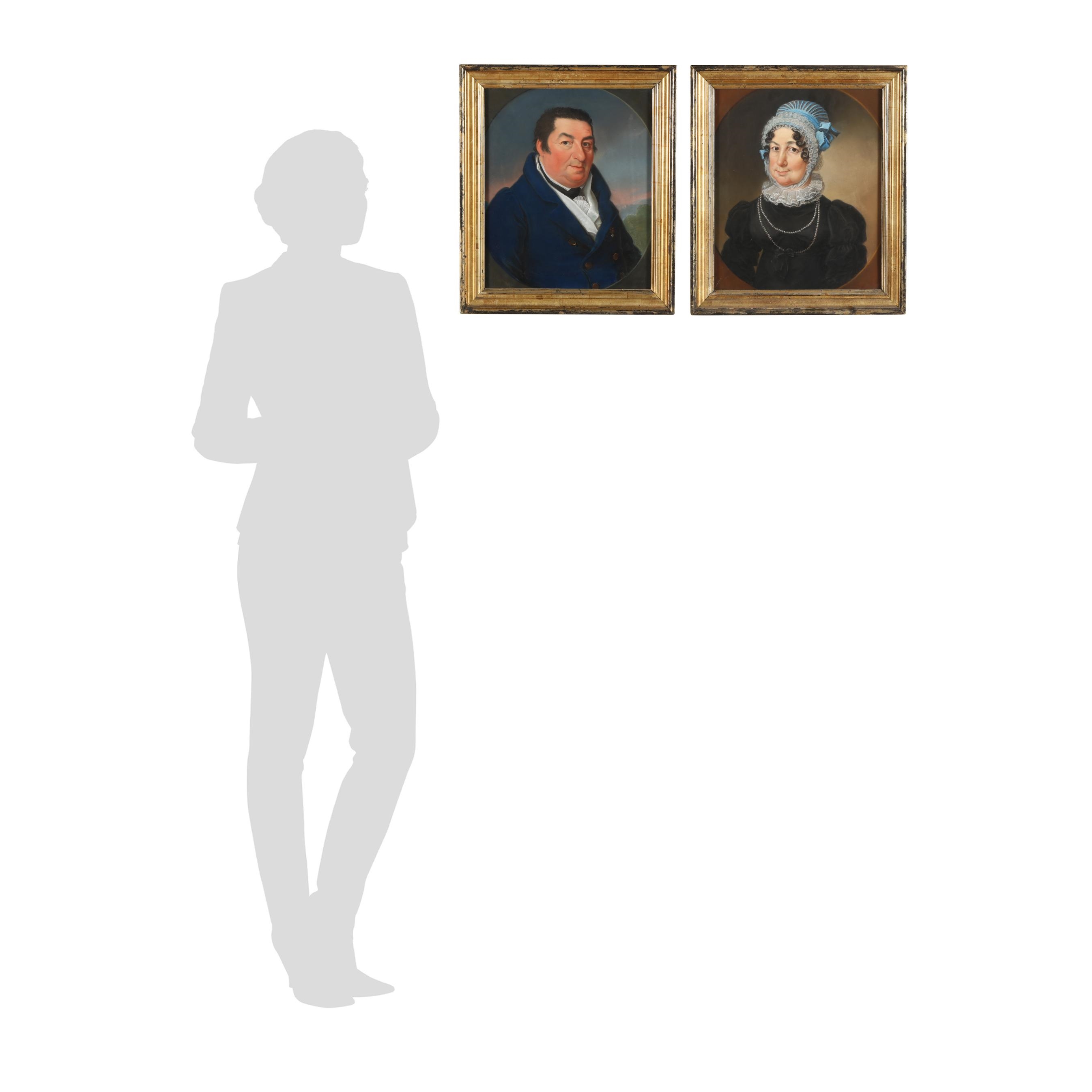 Johann Baptist Hirschmann | Portraits of a Lady and Gentleman | MutualArt