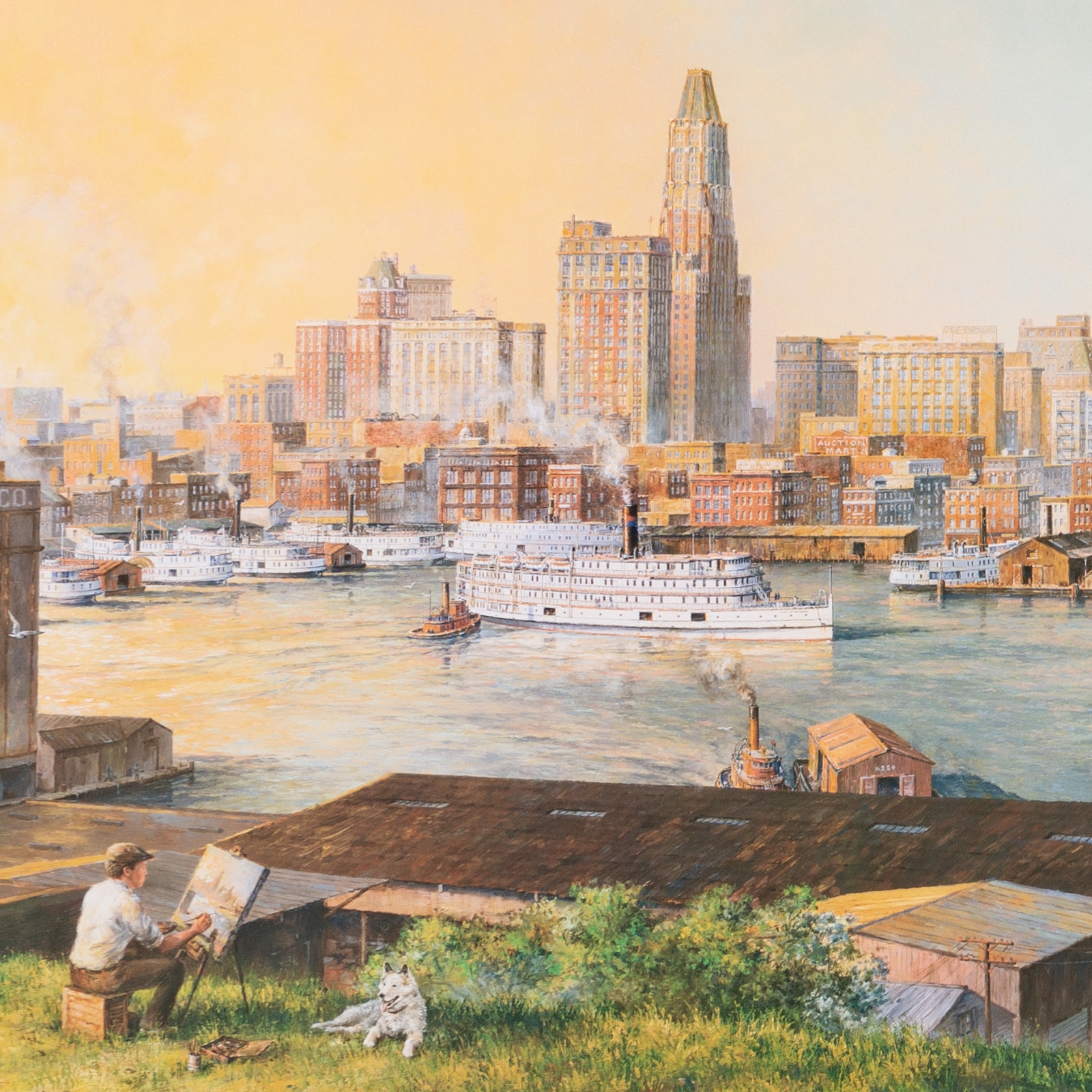 Paul McGehee | Old Baltimore Harbor (1022 - 2000) | MutualArt