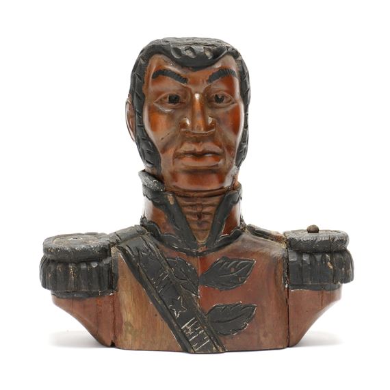 Ulysse Dabouze | Carved Bust of General Alexandre Sabes Petion (20th ...