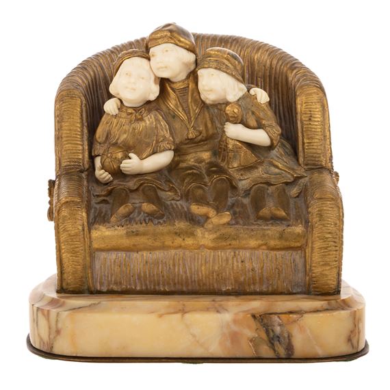 Demétre H. Chiparus | A Demetre Chiparus Bronze of Children on a Couch ...