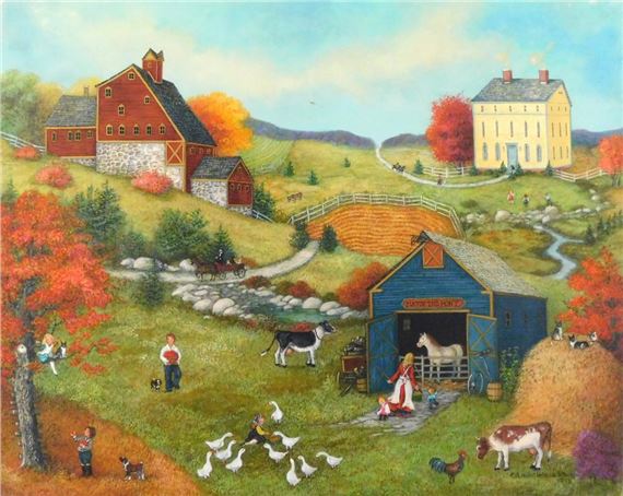 Linda Nelson Stocks | Fall on the Farm (1997) | MutualArt
