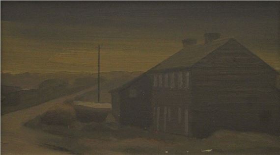 Anthony Day | Fen Wooden Houses 1964 (1964) | MutualArt