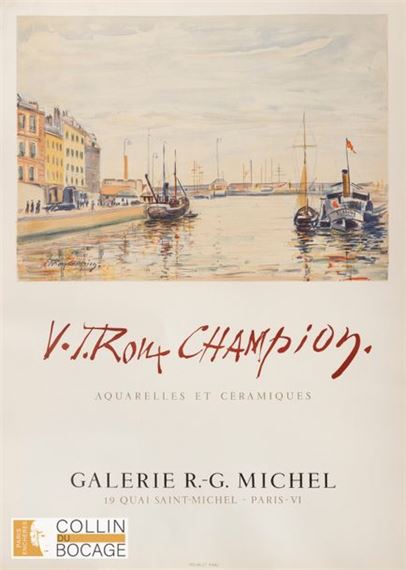 Joseph Victor Roux-Champion | Posters for an exhibition at the Galerie ...