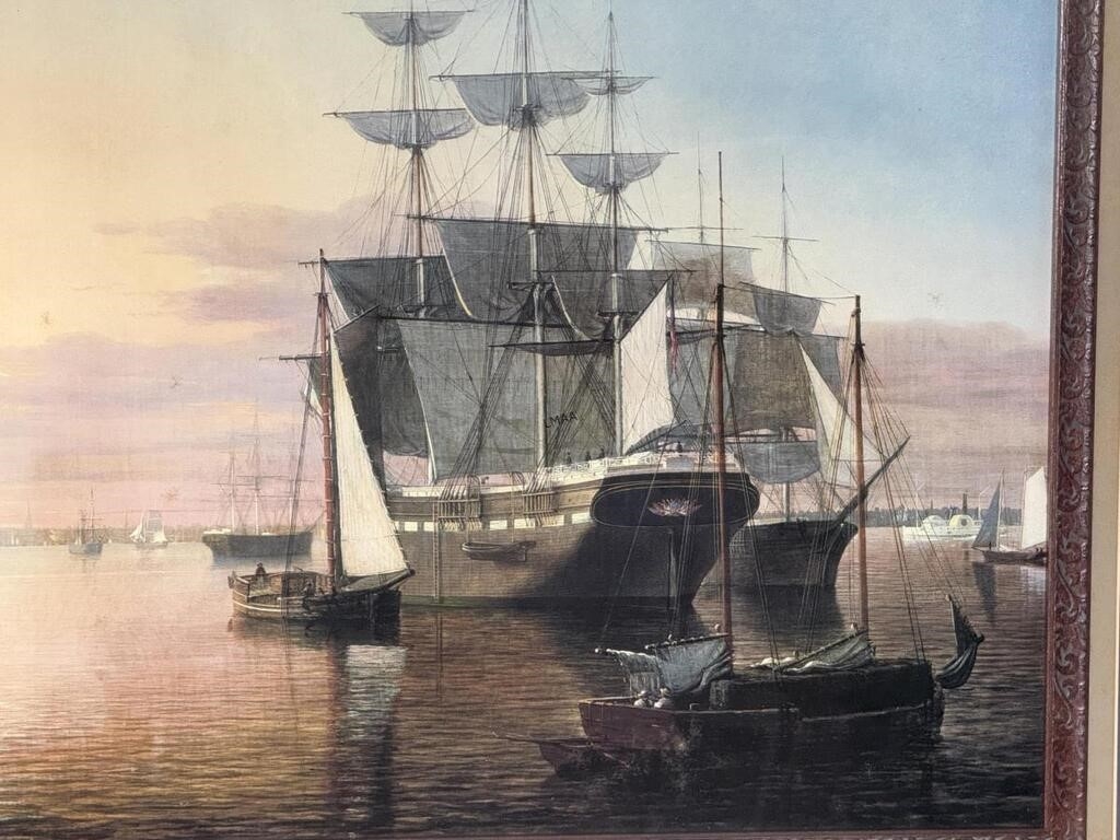 Fitz Henry Lane | BOSTON HARBOR BOATS | MutualArt