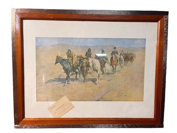Frederic Remington | PONY TRACKS IN THE BUFFALO TRAIL | MutualArt