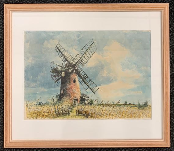 John Sutton | 'Old Drainage Mill (1971) | MutualArt