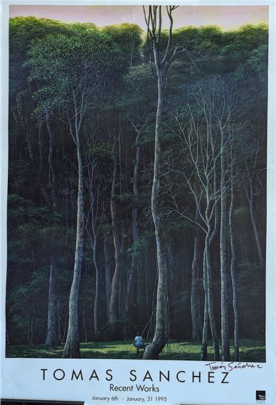 Tomás Sánchez | Cuban Artist TOMAS SANCHEZ Recent Works Hand Signed 1990s Poster | MutualArt