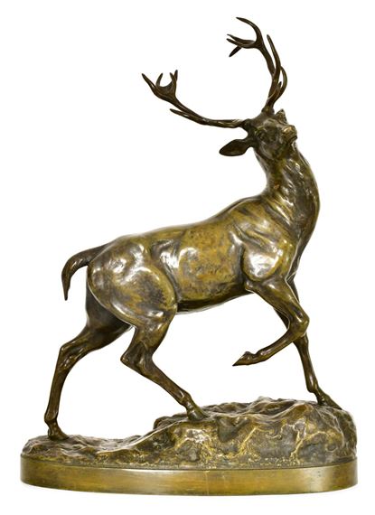 Louis Vidal | Sculpture of an Elk | MutualArt