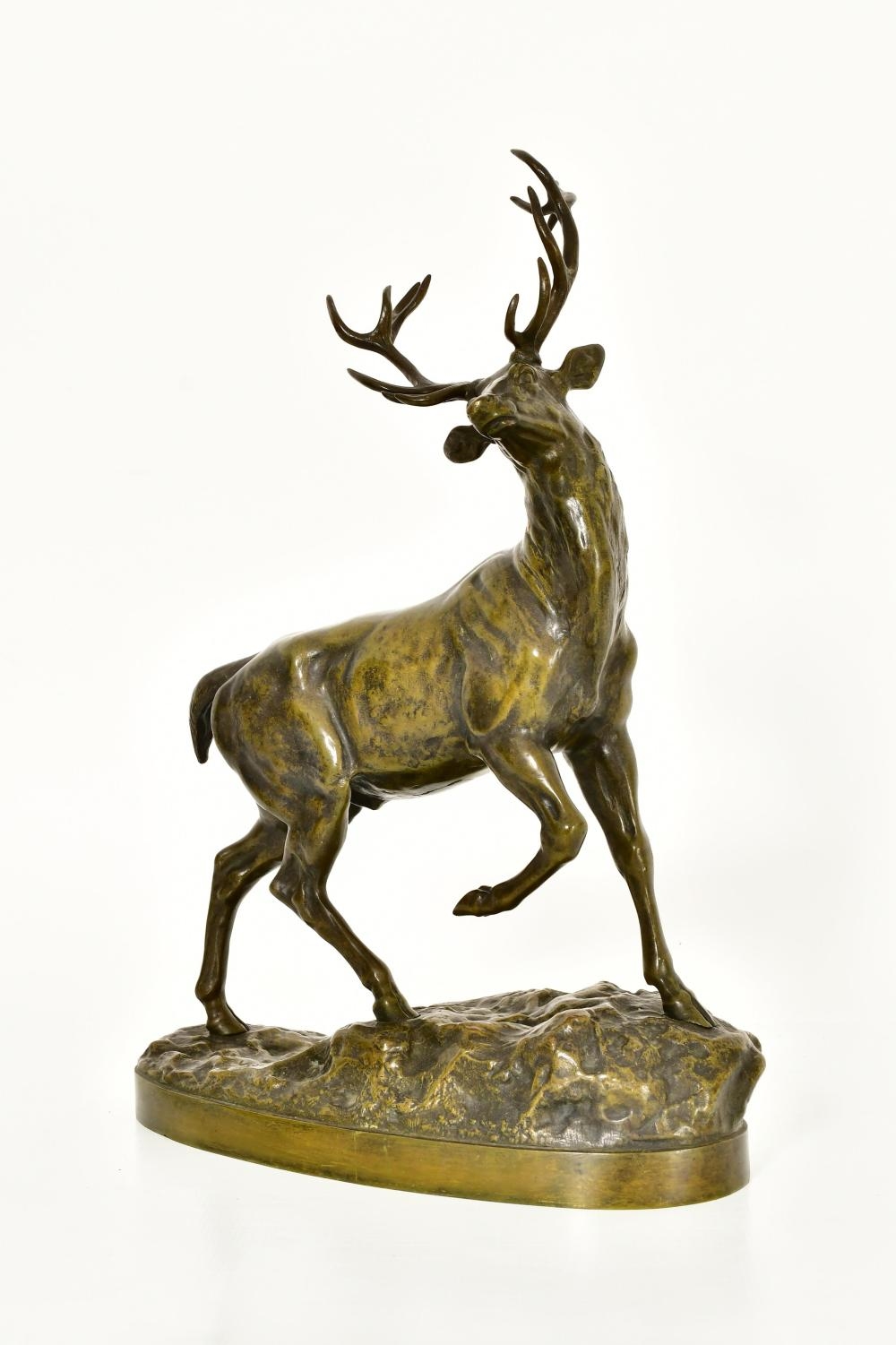 Louis Vidal | Sculpture of an Elk | MutualArt