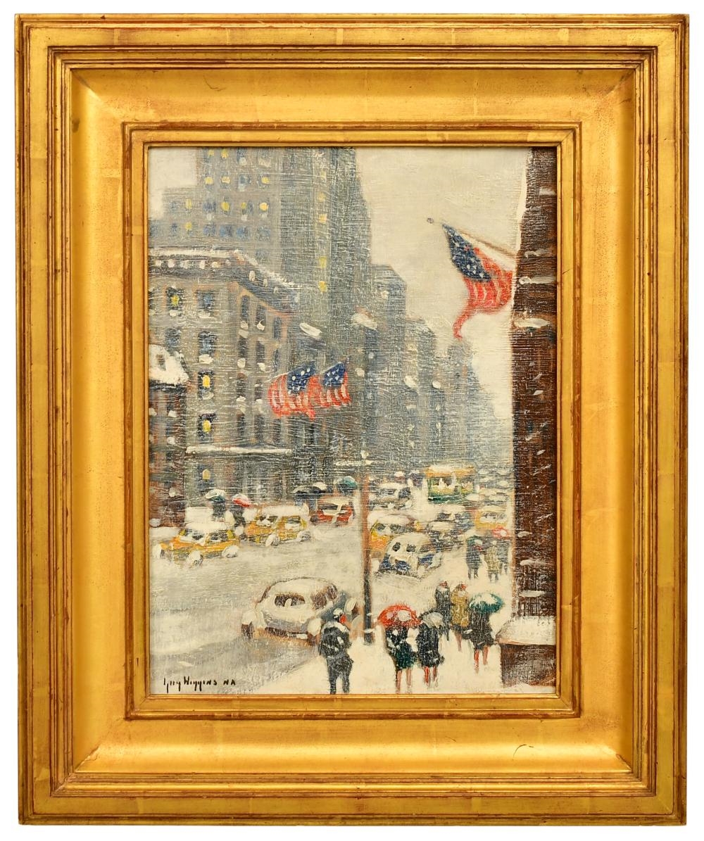 Guy Carleton Wiggins | Fifth Avenue Blizzard | MutualArt