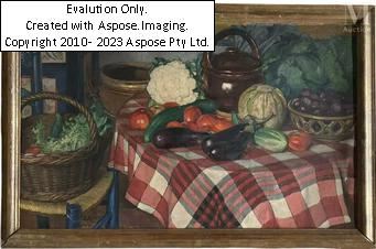 Etienne Auguste Krier | Grande nature morte potagère | MutualArt