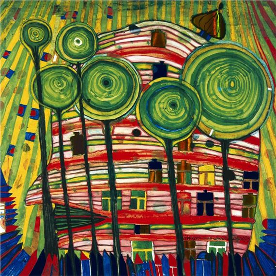 Friedensreich Hundertwasser | Blobs Grow in Beloved Gardens | MutualArt