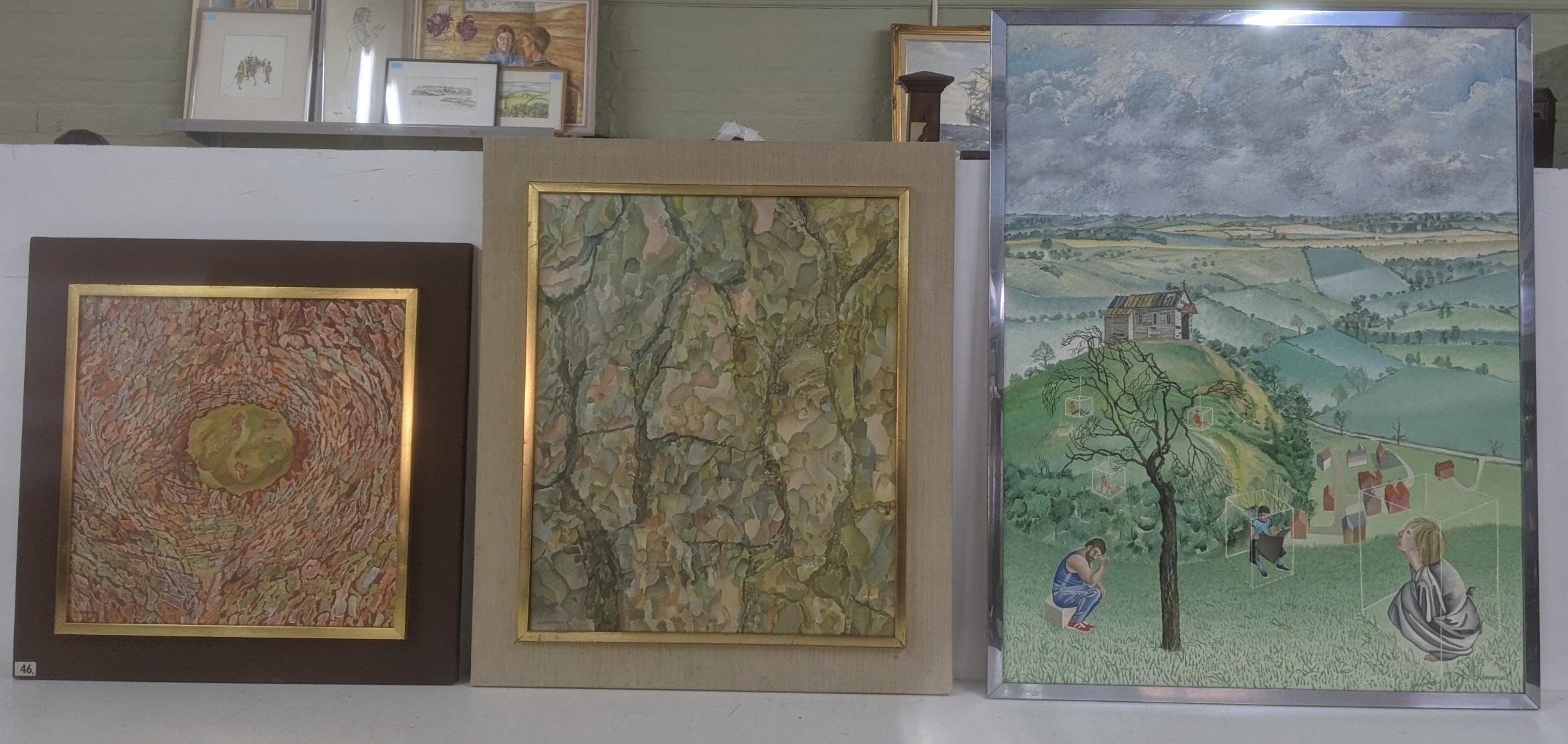 Elizabeth A. Lampson | Elizabeth A Lampson - three oil paintings to ...