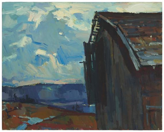 Sergei Bongart | Barn landscape | MutualArt