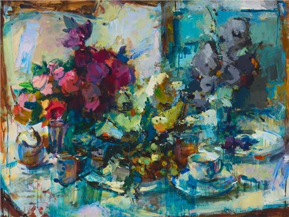 Sergei Bongart | Dinner setting still life | MutualArt