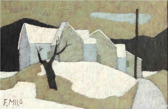 Frank Milo | Häuser im Winter (1979) | MutualArt