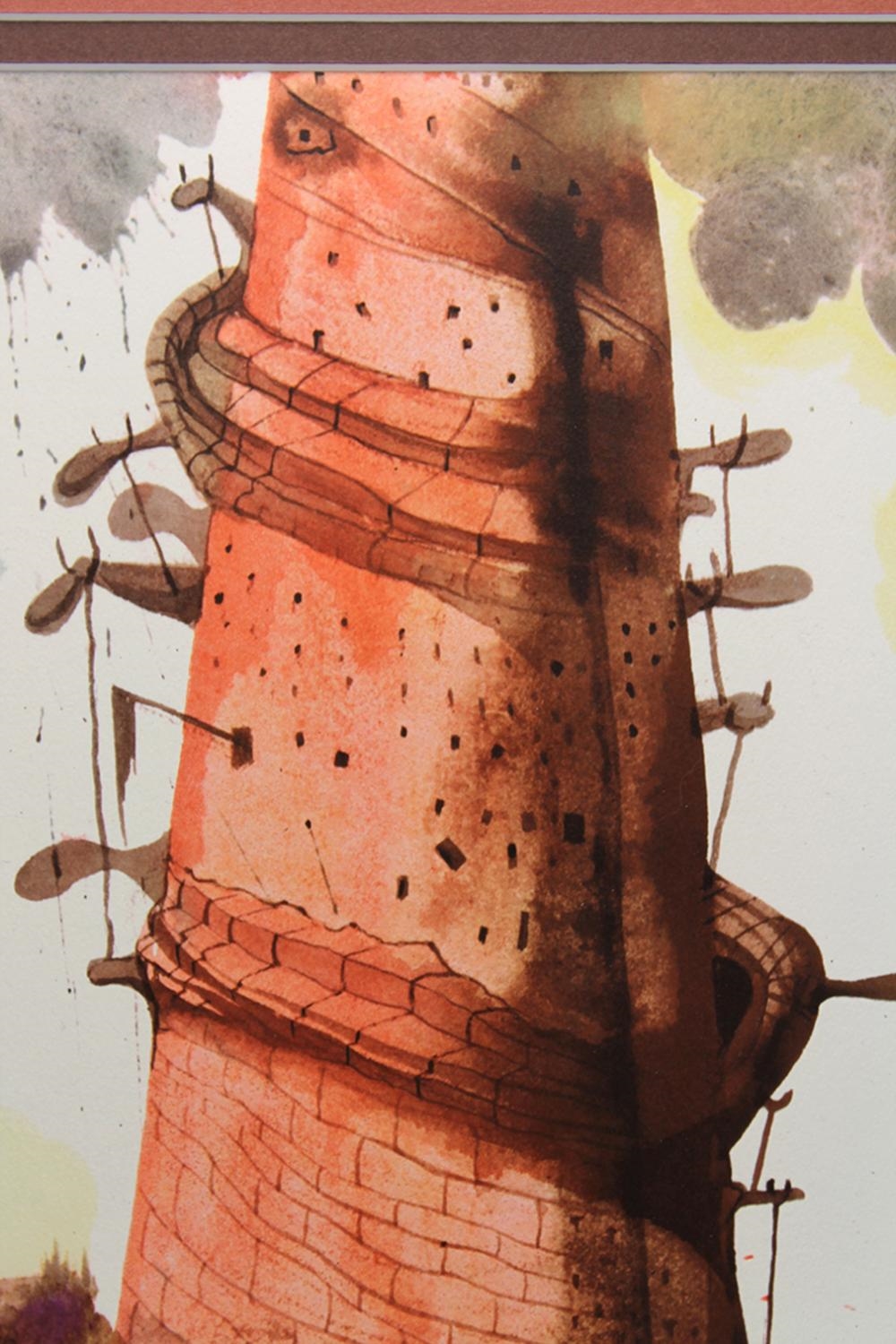 Salvador Dalí | Salvador Dali Tower of Babel Original 1967 Lithograph ...