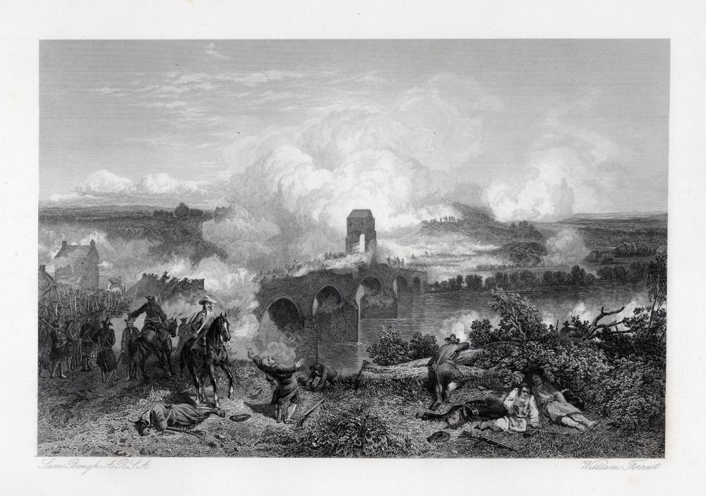 Sam Bough | SAMUEL BOUGH SIGNED 1800s Engraving Bothwell Bridge Battle ...