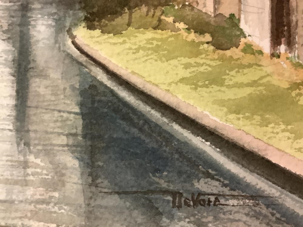 James Devore | Signed Watercolor by James DeVore of Train on Trestle ...