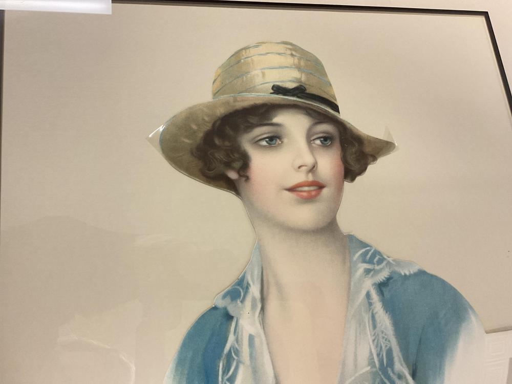 Frank H. Desch | Vintage 1920s Die Cut Cardboard Print Framed Cut out ...