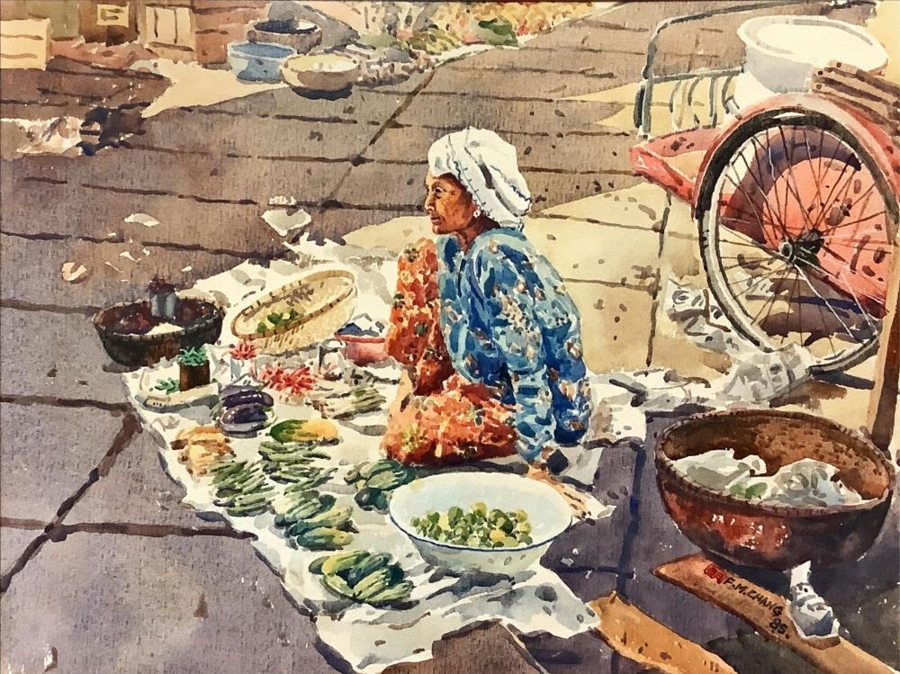 Chang Fee Ming | Chang Fee Ming Original Signed Watercolor Picture ...