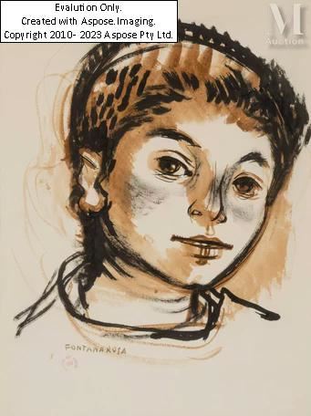 Lucien Joseph‏ Fontanarosa | Portrait de petit garçon | MutualArt