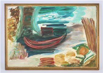 Ivon Hitchens | Boy at Breakfast (1943) | MutualArt