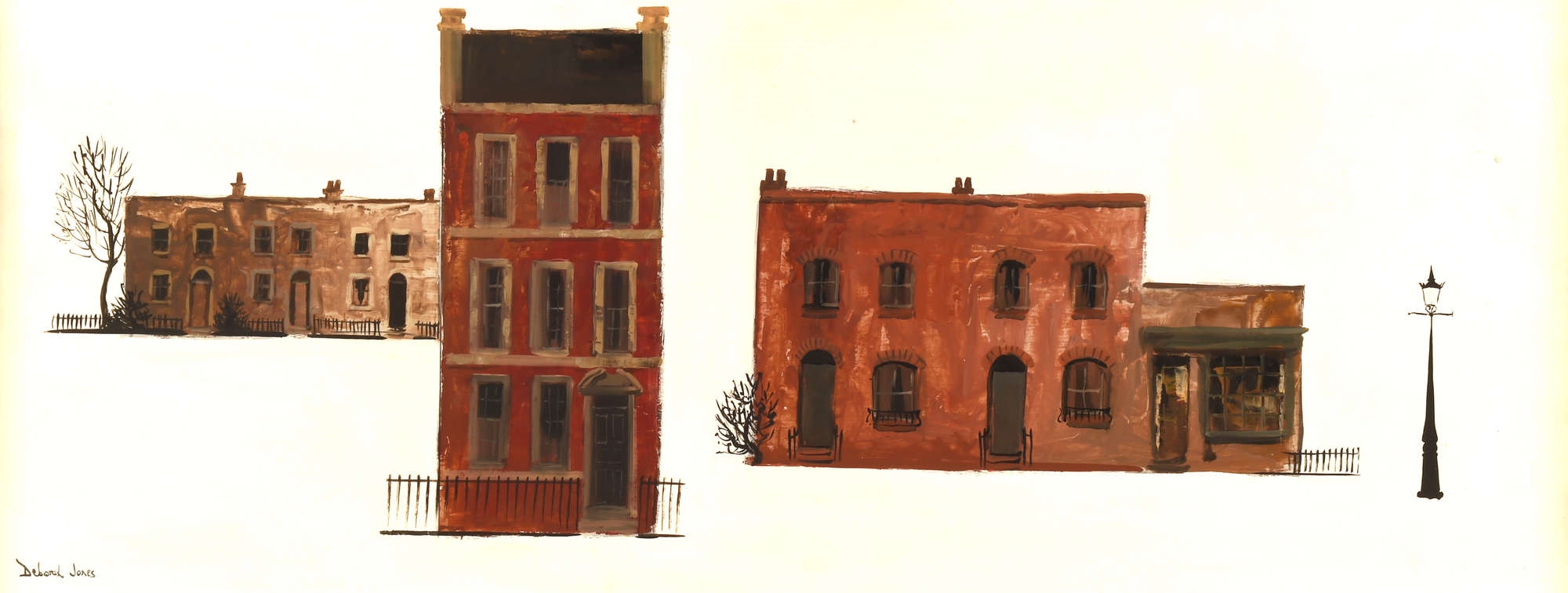 Deborah Jones | a collection of three paintings | MutualArt