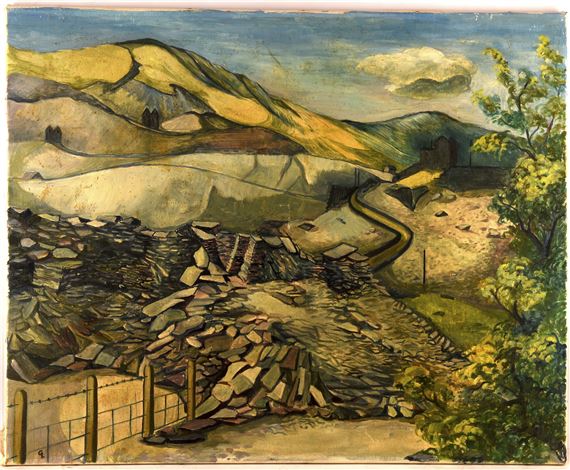 Grace Larner | 'a view of quarry buildings | MutualArt