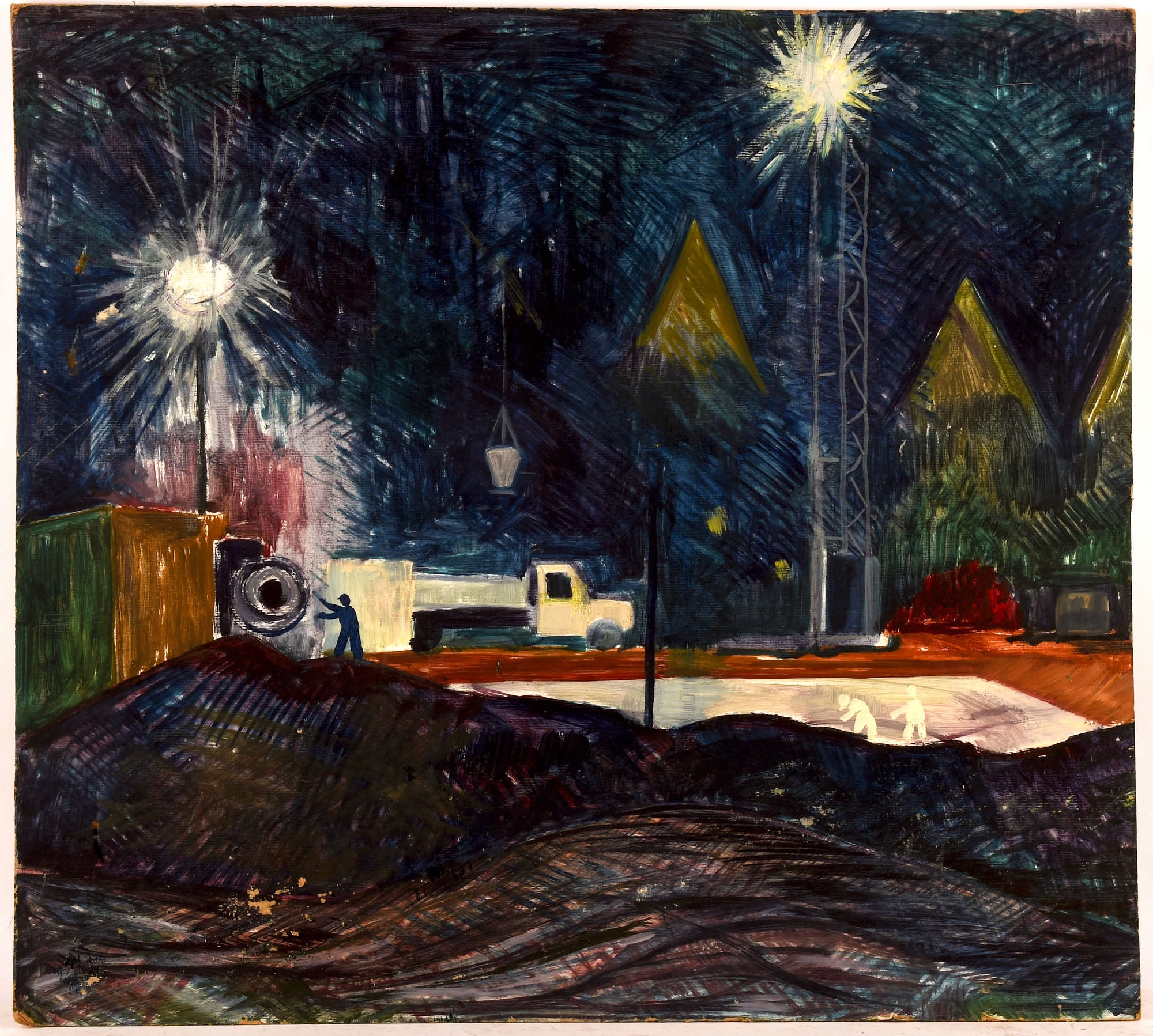 Grace Larner | 'a view of quarry buildings | MutualArt