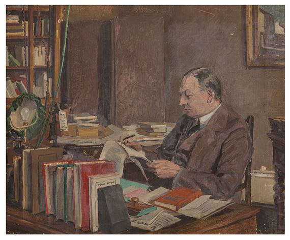 Stephen Bone | Portrait of Edward Verrall Lucas (2022) | MutualArt