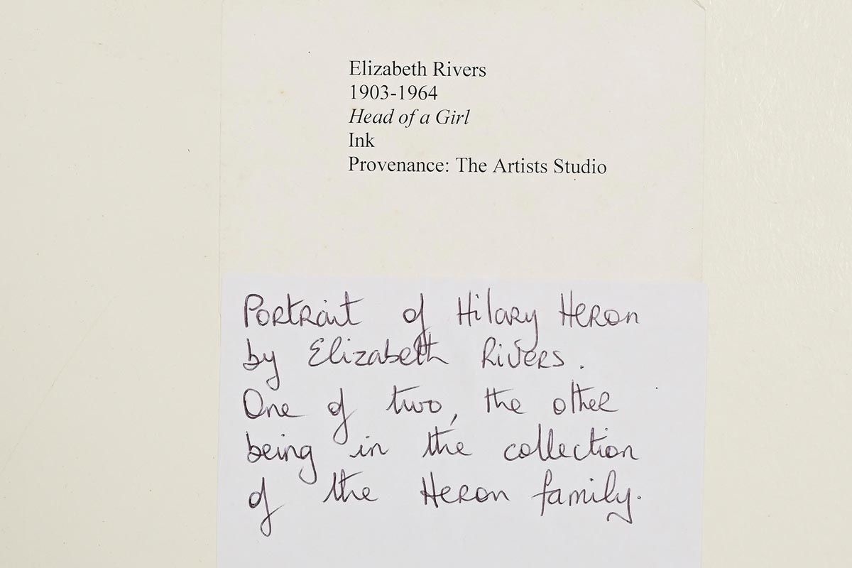 Elizabeth Rivers | Portrait of Hilary Heron | MutualArt