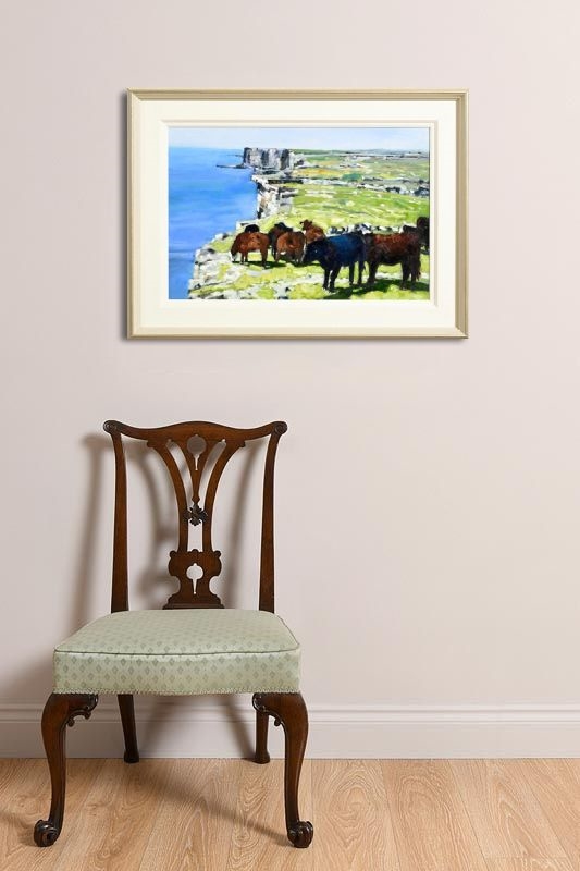 Michael Hanrahan | Cattle on Dun Angus, Inis Mor | MutualArt