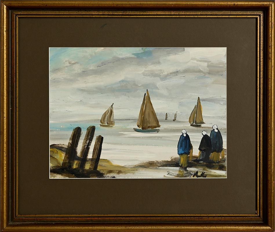 Markey Robinson | Awaiting the Catch | MutualArt