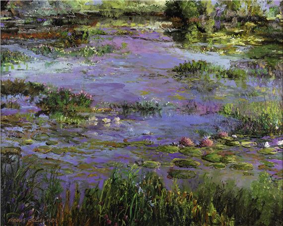 Thomas de Decker | Lilies with Pink & White Flowers (2025) | MutualArt