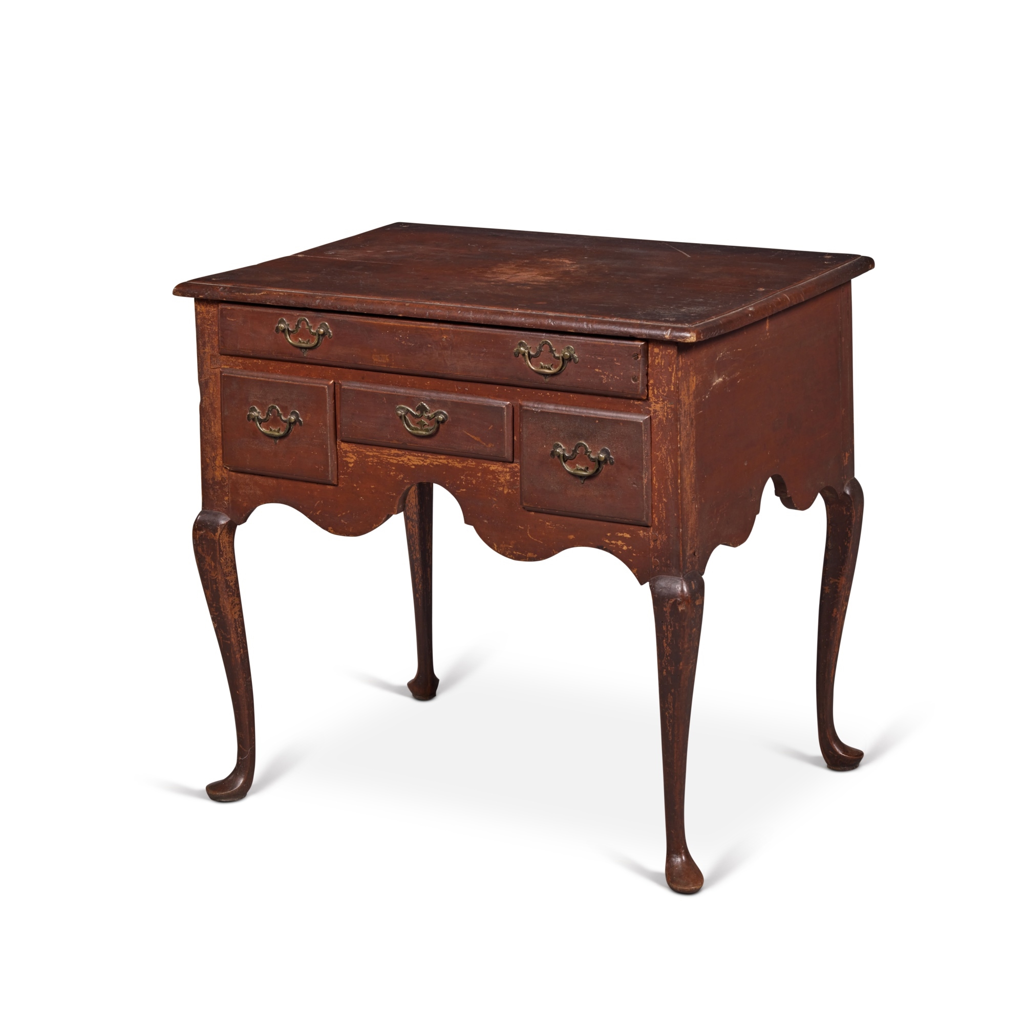 Samuel Shipman | A Fine and Rare Queen Anne Red-Painted Dressing Table ...