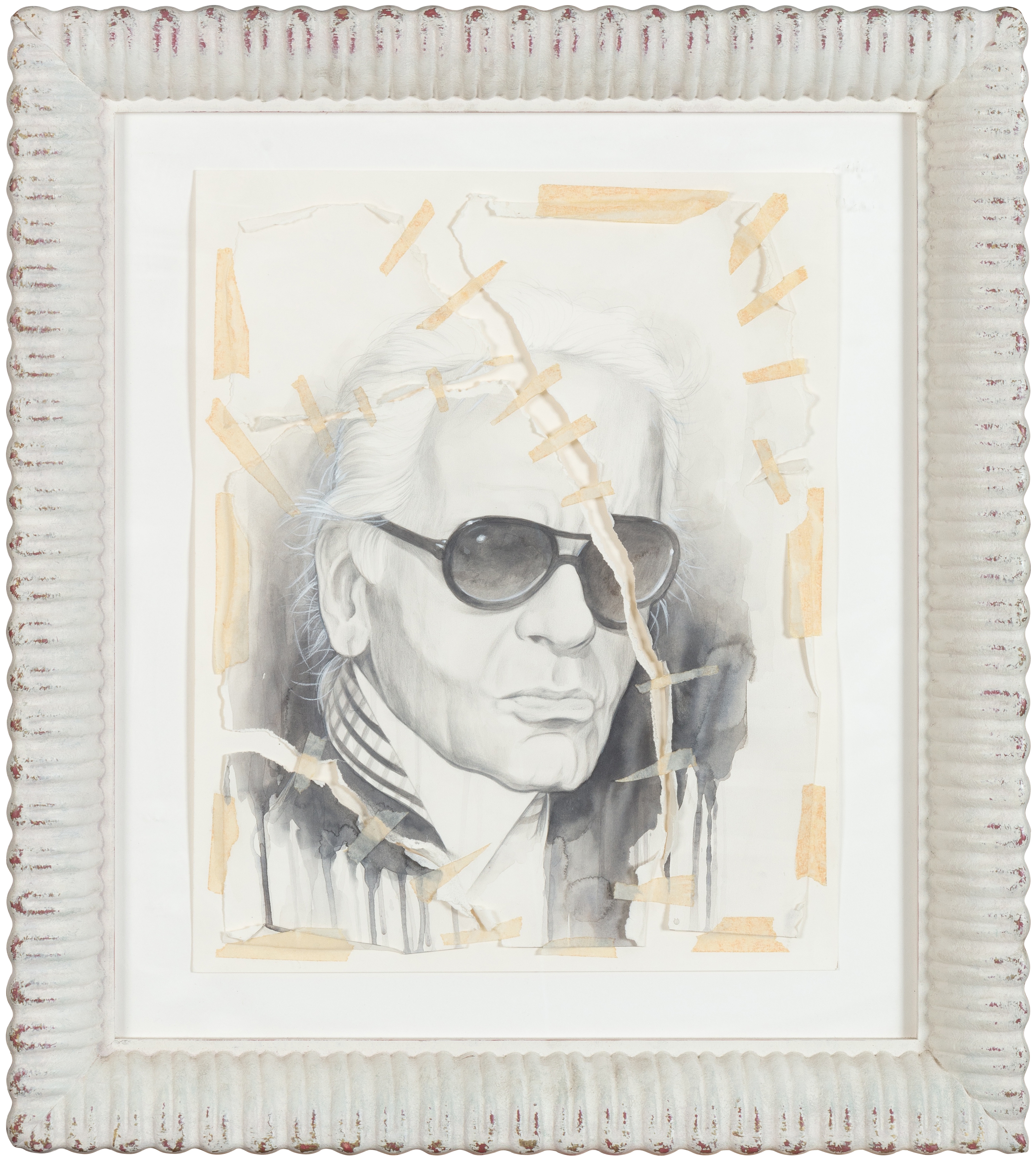 Marco Perego | Marco Perego, ﻿Portrait of Karl Lagerfeld | MutualArt