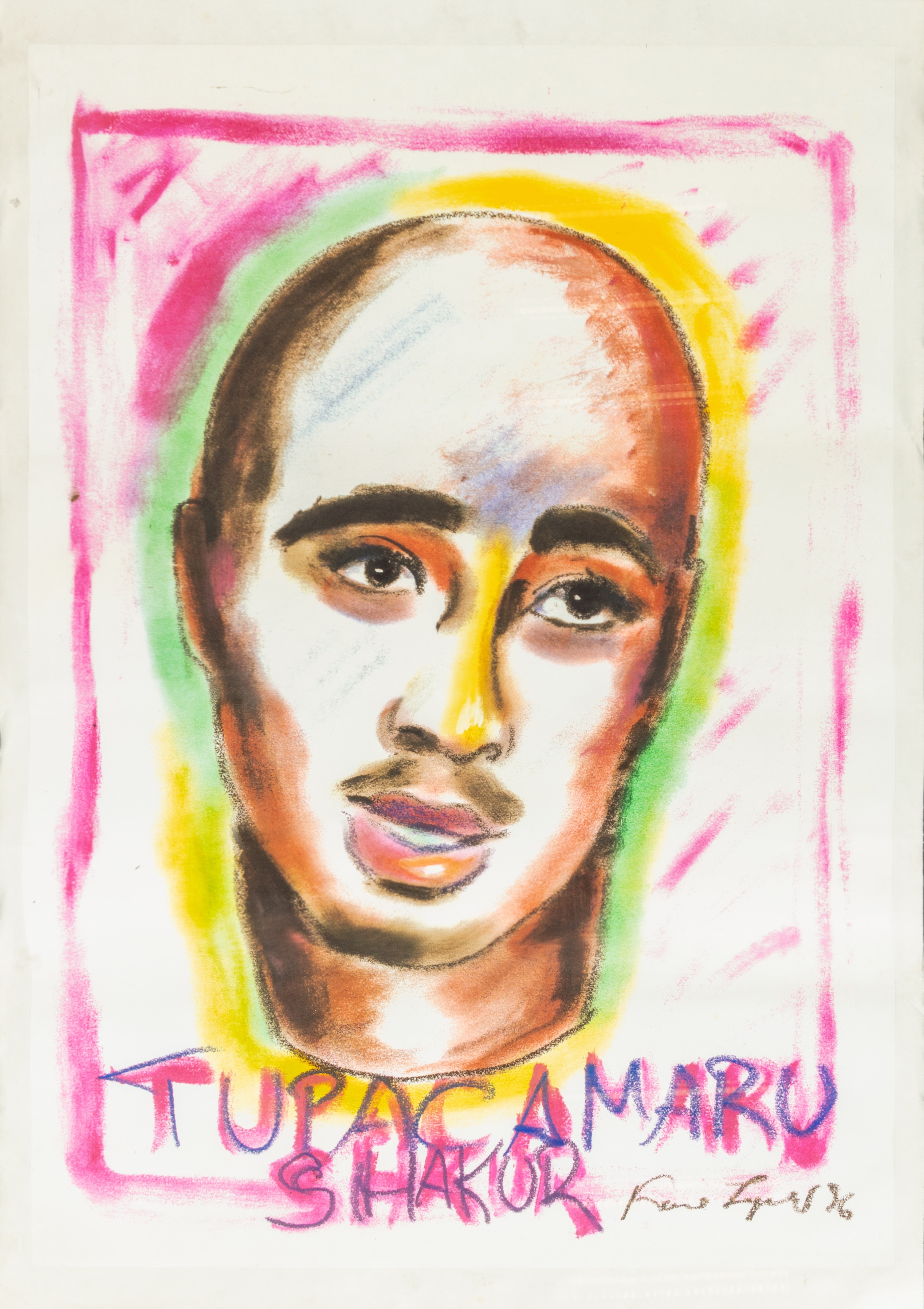 Karl Lagerfeld | An interlined poster “Tupac Amaru Shakur” after Karl ...