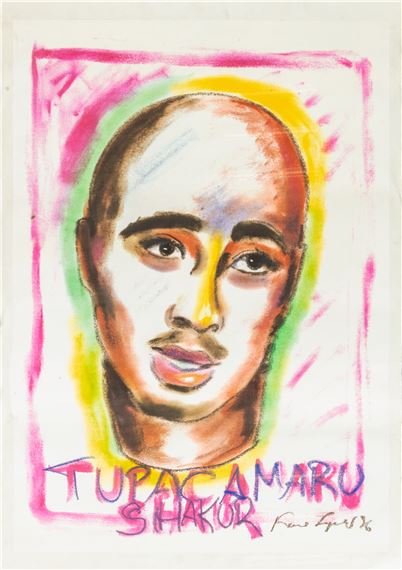 Karl Lagerfeld | An interlined poster “Tupac Amaru Shakur” after Karl ...
